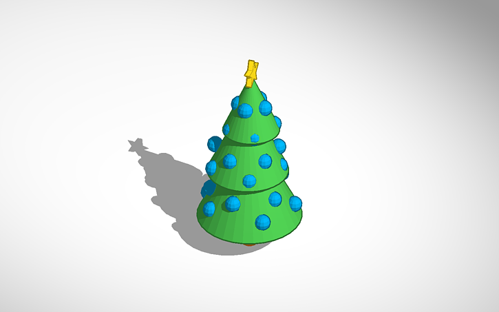 3D design christmas tree - Tinkercad