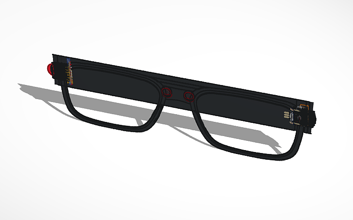 3D design Copy of Copy of Glasses - Tinkercad