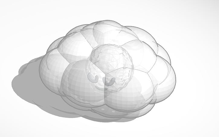 3D design Cloud slime - Tinkercad