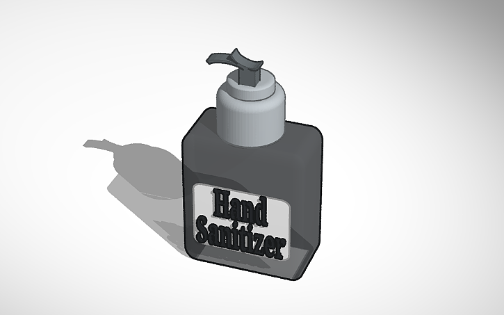 3D design Hand Sanitizer - Tinkercad