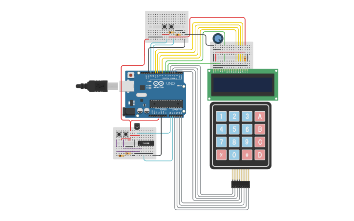 Circuit design TempSensor - Tinkercad