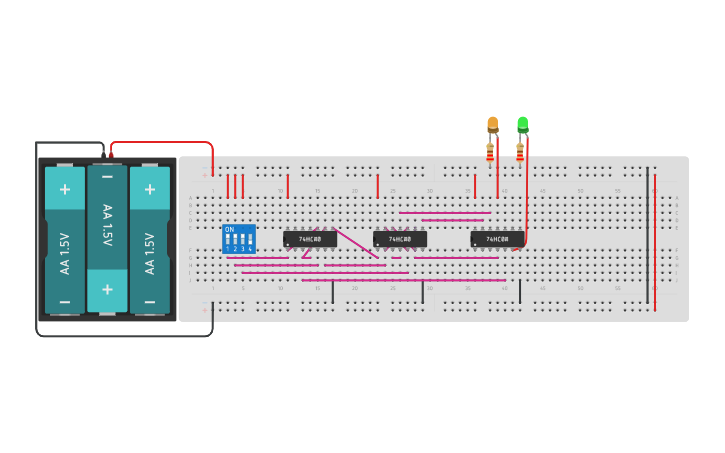 Circuit design FULL ADDER | Tinkercad
