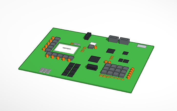 3D design silicon server board unix a577g11 - Tinkercad