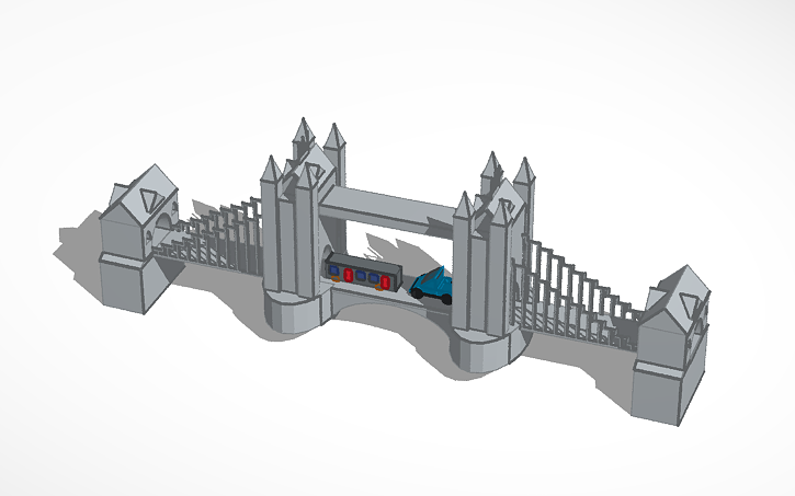 3D design London Bridge - Tinkercad