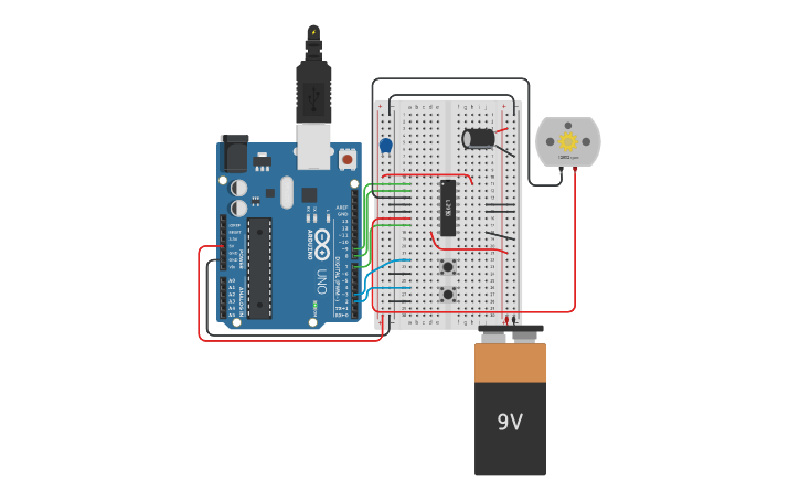 Circuit Design Mechatronics Exam 1 Tinkercad