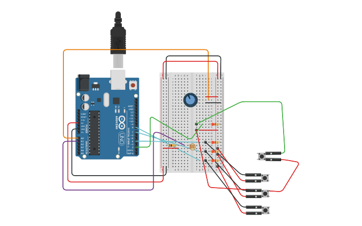 Circuit Design Arduino And 2 Sensors Tinkercad 9622