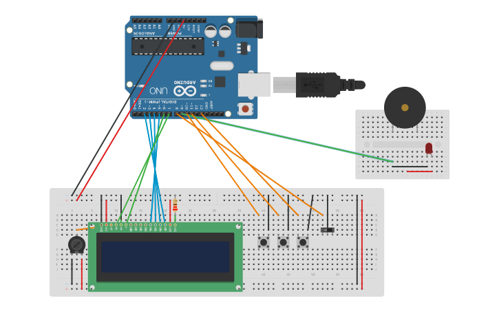 Circuit design Copy of Arduino Alarm Clock - Tinkercad Circuit design Copy of Arduino Alarm Clock - Tinkercad