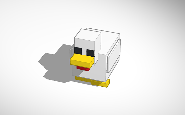 3D design minecraft chicken | Tinkercad