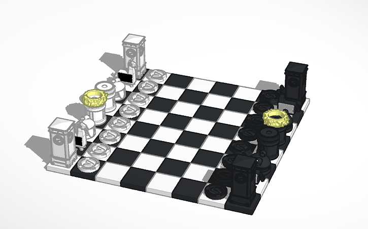 3D design Fortnite Chess - Tinkercad