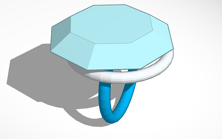 3D design Diamond Ring | Tinkercad