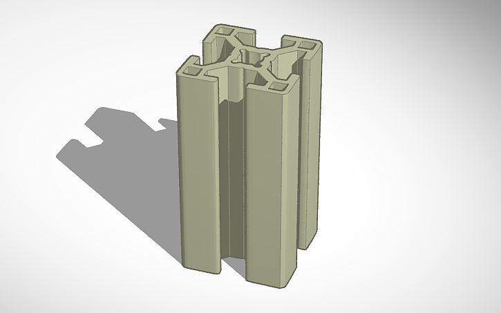 3D design T-Slot 30-3030 Scan - Tinkercad