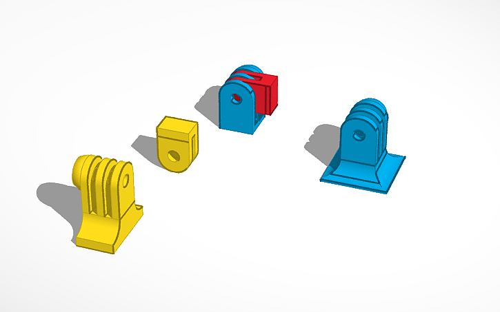 3D design Supporti Go Pro - Tinkercad