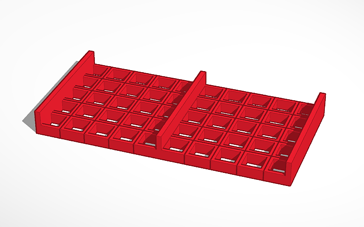 3D design Drying rack for 6,5x55 brass. - Tinkercad