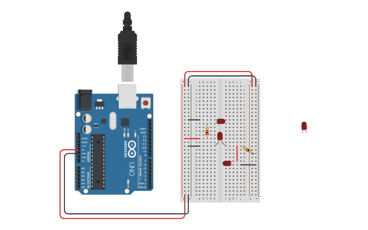 Circuit design My 1st Circuit - Tinkercad