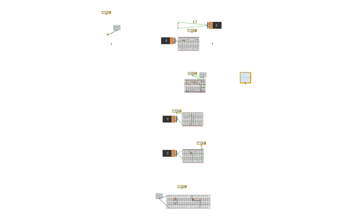 Circuit design uso del protoboard | Tinkercad