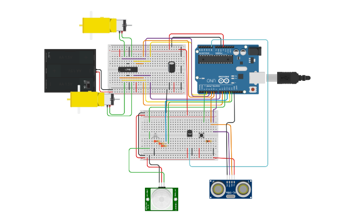Circuit Design Copy Of Copy Of Rc Car Project Tinkercad