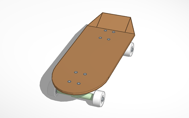 3D design Skateboard Test - Tinkercad