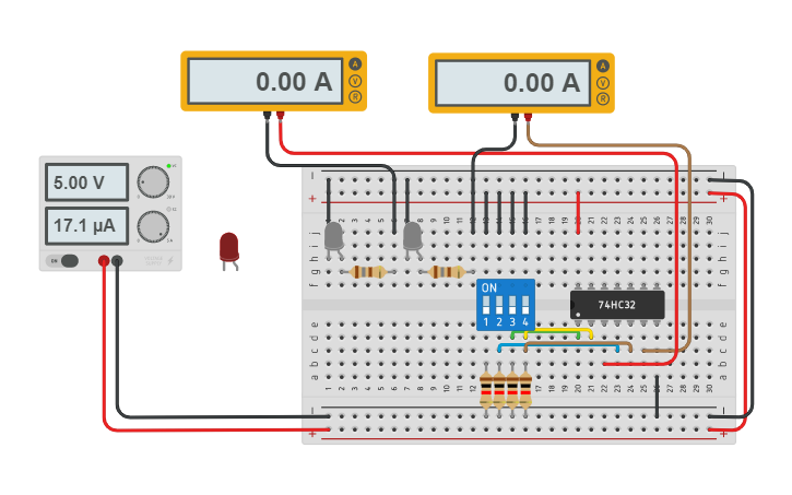 Circuit design Pull-Down | Tinkercad