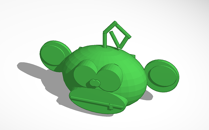 3D design foohy monkey - Tinkercad