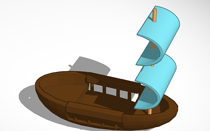 3D design boat 2 - Tinkercad