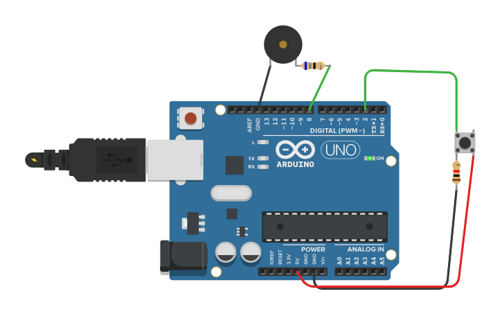 Circuit design Melody example - using lists | Tinkercad