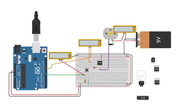 Circuit Design Experimento 1 Acionamento De Motor Dc Com Arduino E