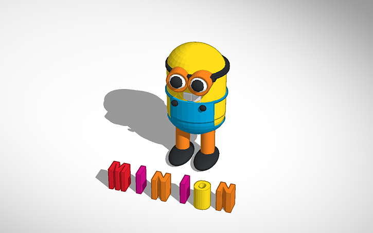 3D design Copy of minion - Tinkercad