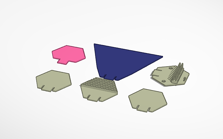 3D design EMF Tildagon hexpansion - Tinkercad