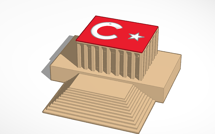 3D design Türkiye Anıtkabir Bahçeşehir Koleji 12142415 - Tinkercad