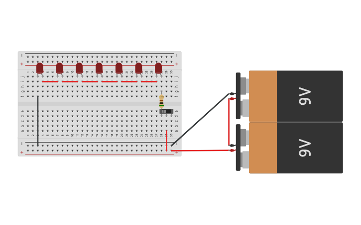 Circuit Design Series Connection Tinkercad