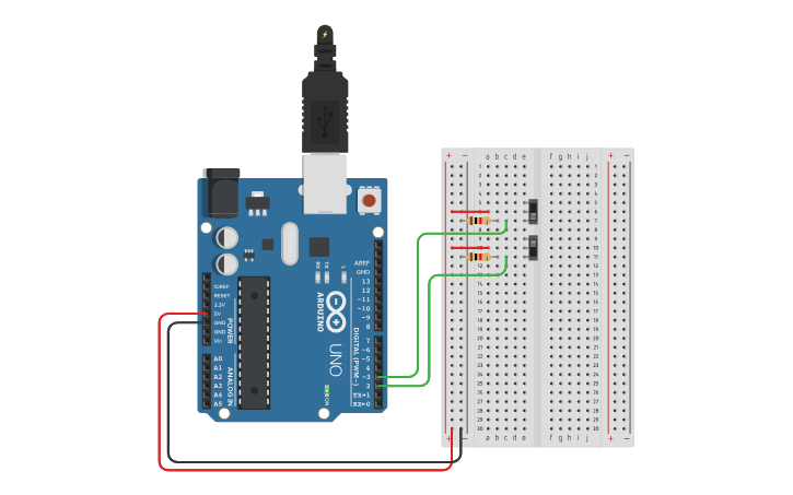 Circuit design Rotary Encoder - Tinkercad