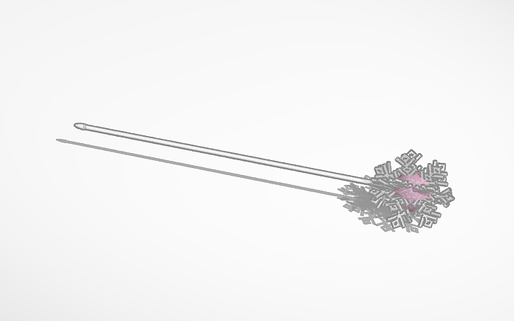 3D design Glinda the Good Witch Wand Design - Tinkercad