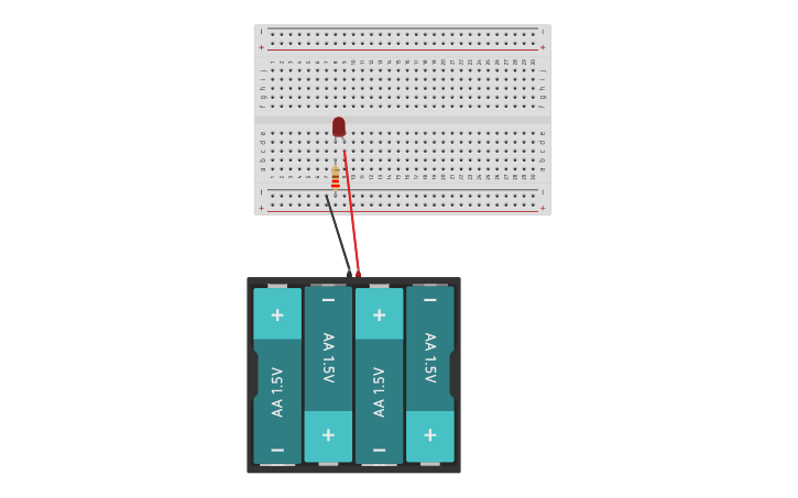 Circuit design Curso de Arduino- Circuito 1 | Tinkercad