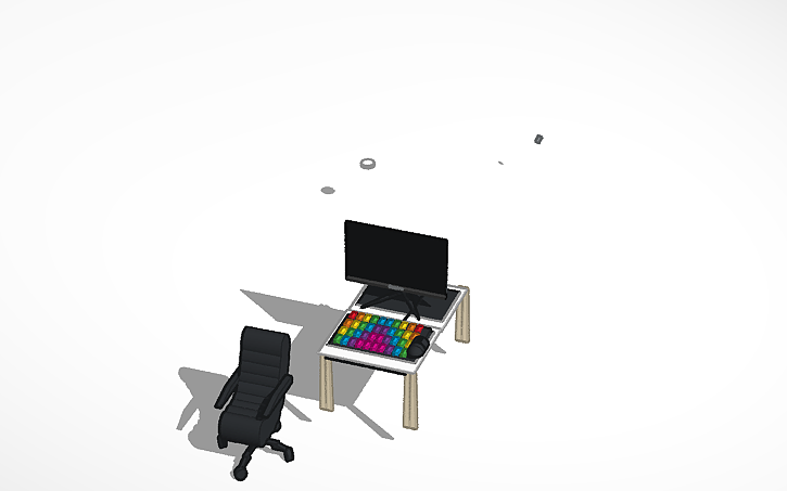 3D design gaming pc - Tinkercad