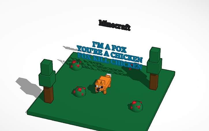 3D design I'M A FOX | Tinkercad