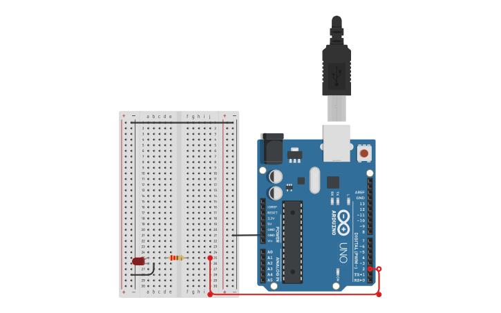 Circuit design Introdution to Microcontroller | Tinkercad