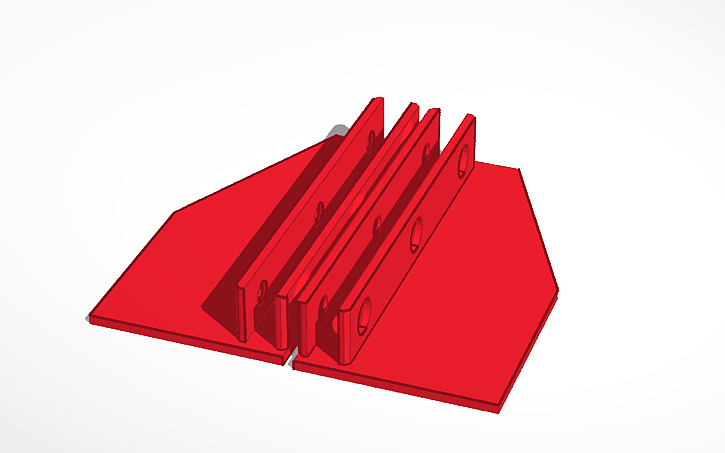 3D design 1/2 plywood splitter plates | Tinkercad
