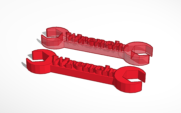 3D design Wrench - Tinkercad