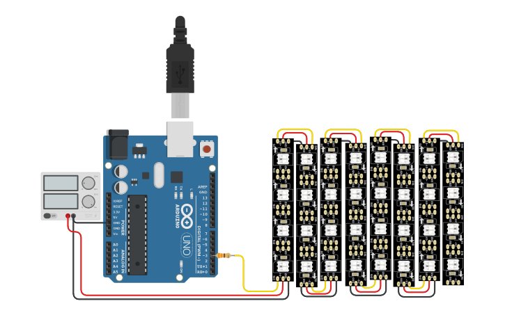 Circuit design 32 LED NeoPixel using 2D Arrays for Pixel Groups & Color ... Circuit design 32 LED NeoPixel using 2D Arrays for Pixel Groups & Color ...