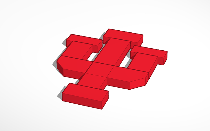 3D design IU Symbol - Tinkercad