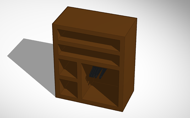 3D design closet part for modern house - Tinkercad