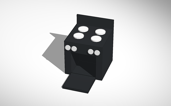 3D design Oven and stove - Tinkercad