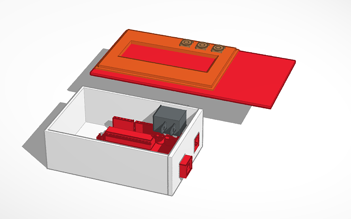 3D design Caixa Arduino - Tinkercad