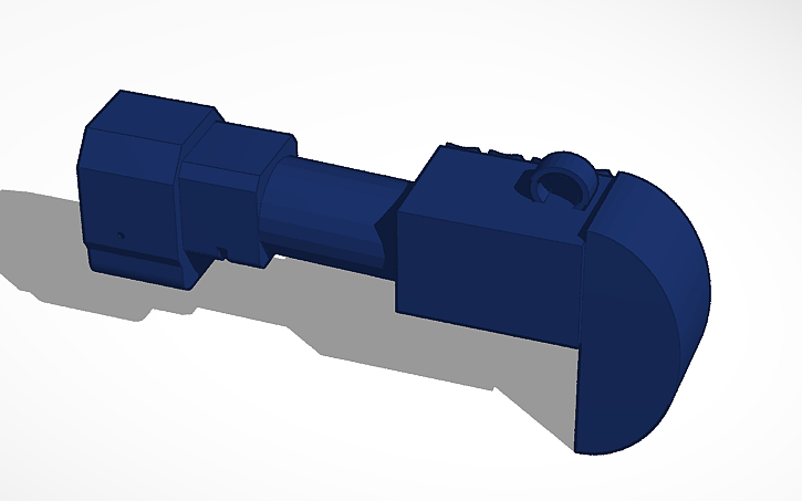 3D design Nerf gun stock - Tinkercad