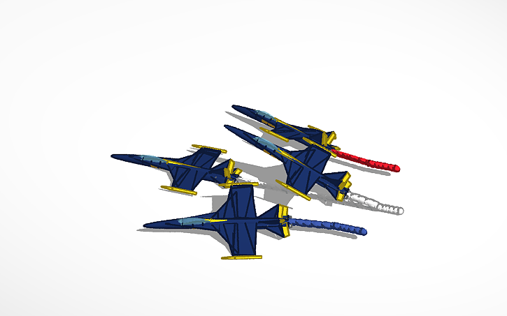 3D design Blue Angels - Tinkercad