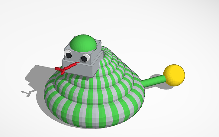3D design Simple Snake - Tinkercad