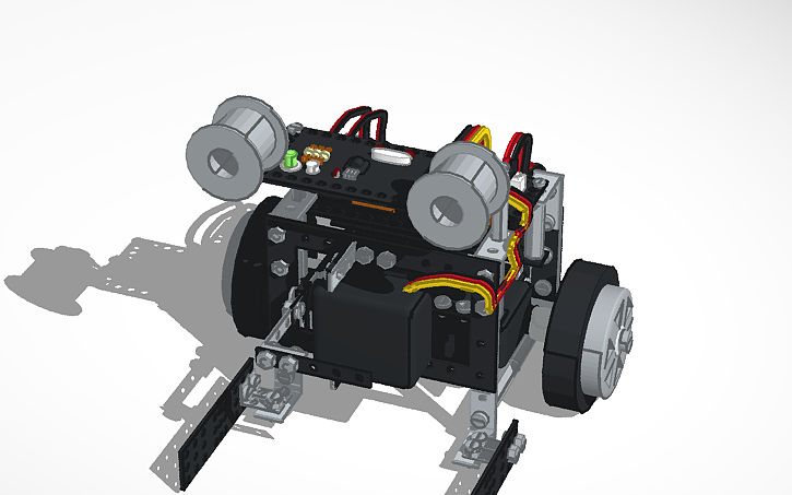 3D design SoccerBot - Tinkercad