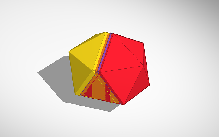 3D design Color Changing icosahedron - Tinkercad