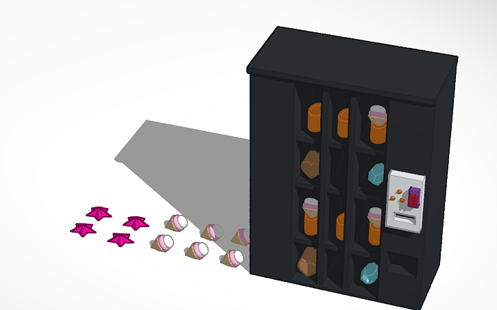 3D design Vending Machine - Tinkercad