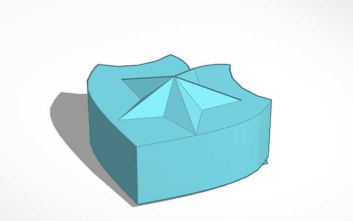 3D design shield power up - Tinkercad